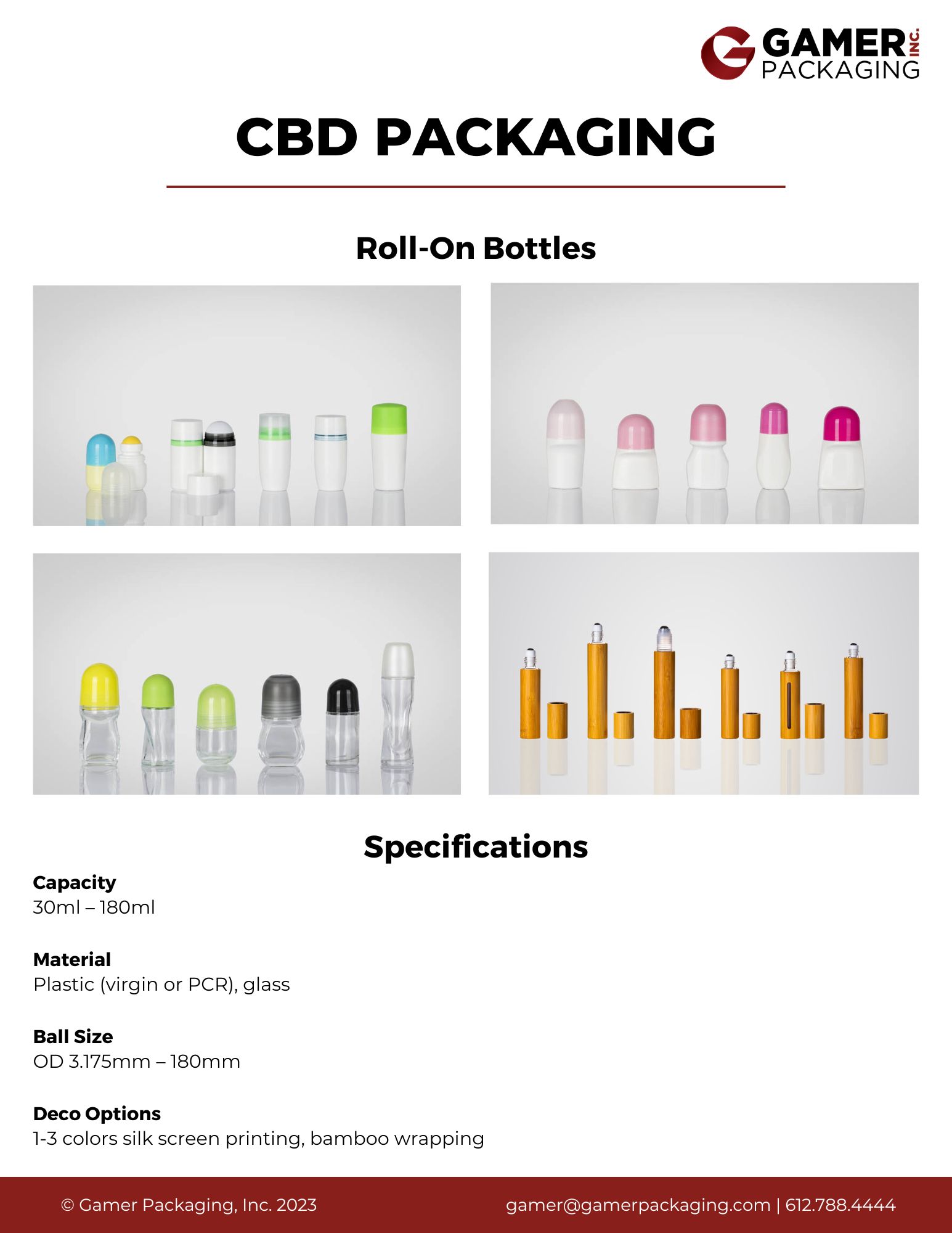 CBD Packaging Catalog Plastic Bottles - Gamer Packaging